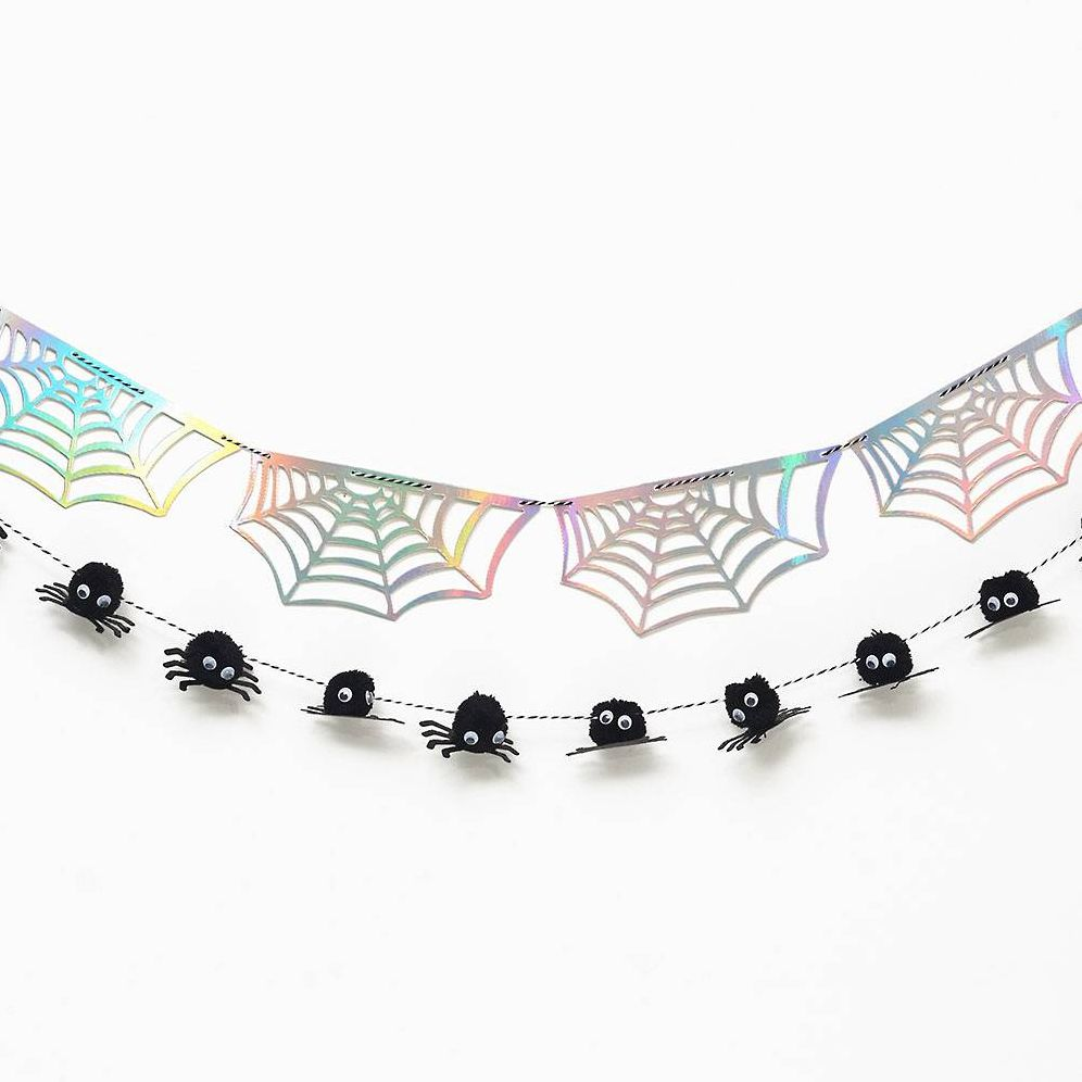 Holographic Webs and Spiders Banner | Paper Source