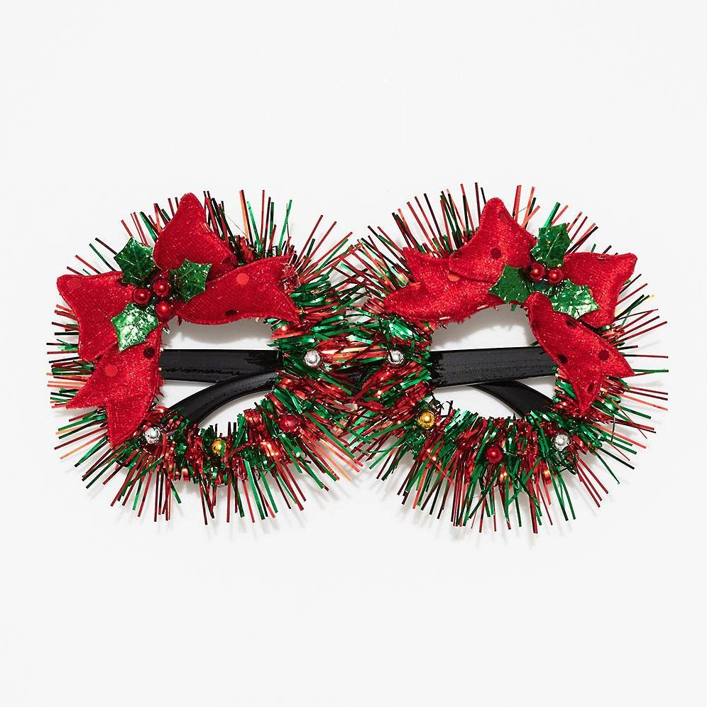 Holiday Tinsel Wreath Glasses | Paper Source