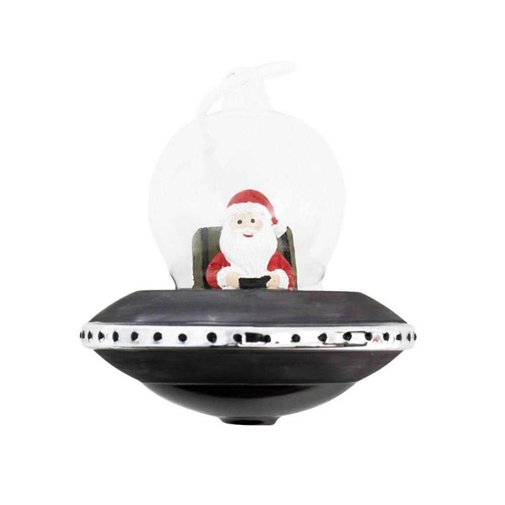 Santa Spaceship Ornament | Paper Source