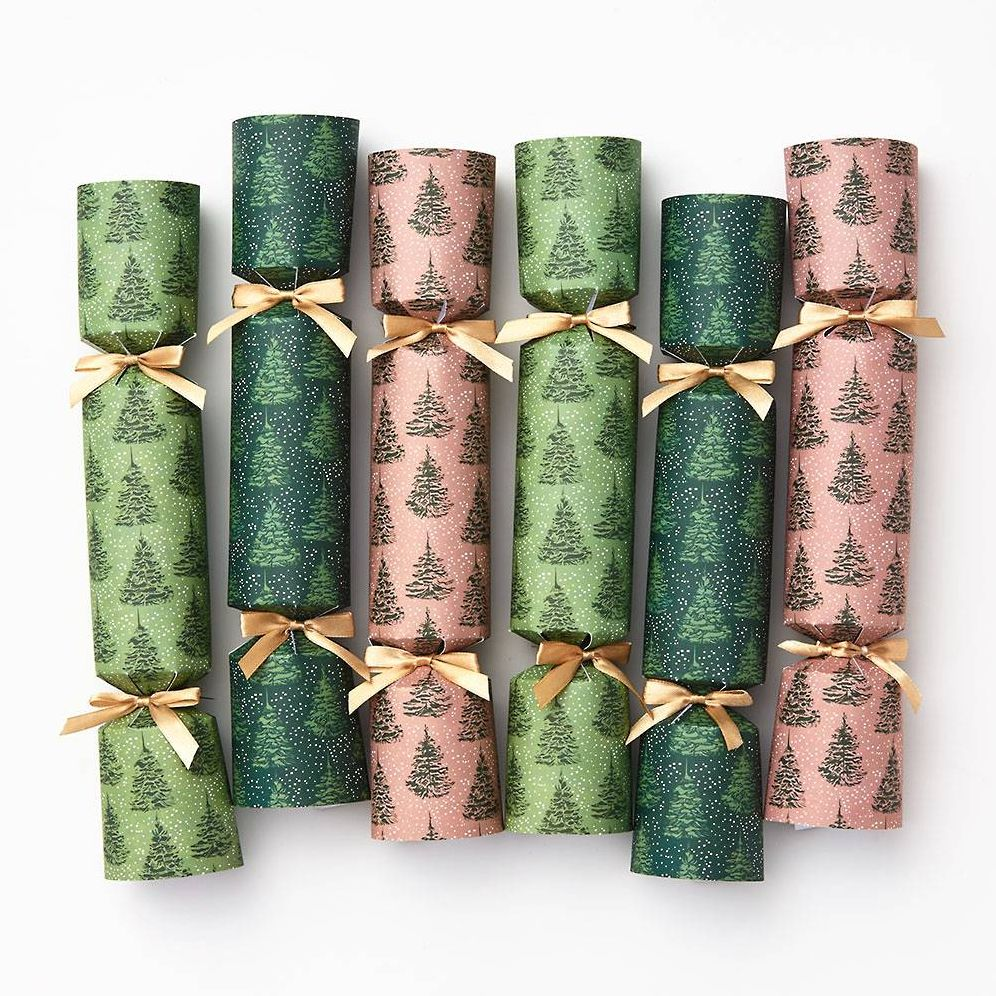 Elegant Greenery Tree Crackers S/6 | Paper Source