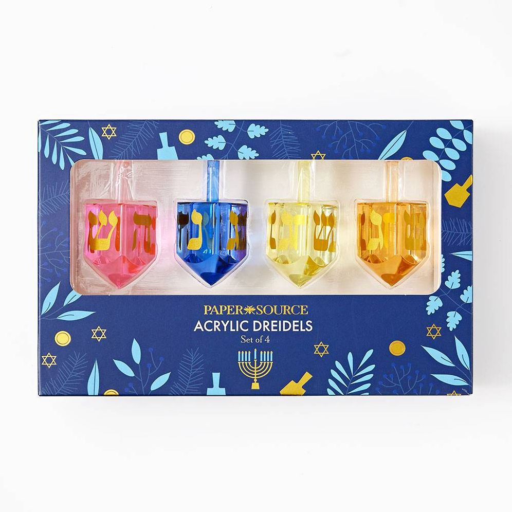 Hanukkah Acrylic Dreidel Set | Paper Source