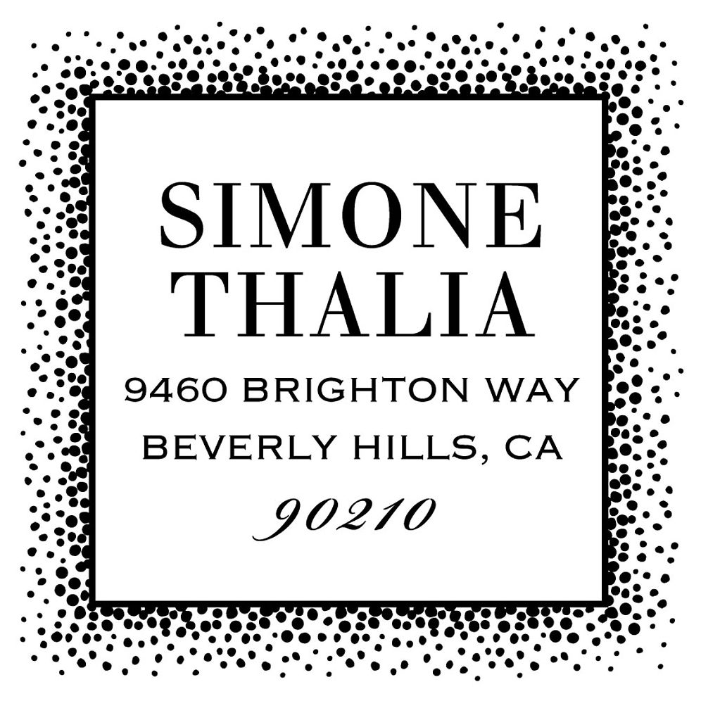 Champagne Border Custom Stamp | Paper Source