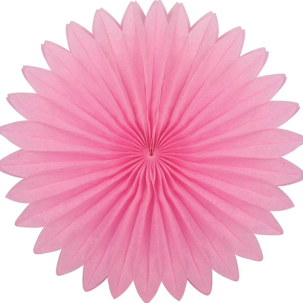 Plain fan, 40cm, Light Pink