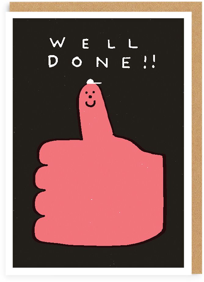 Well Done Thumb Congratulations Card | Paper Source