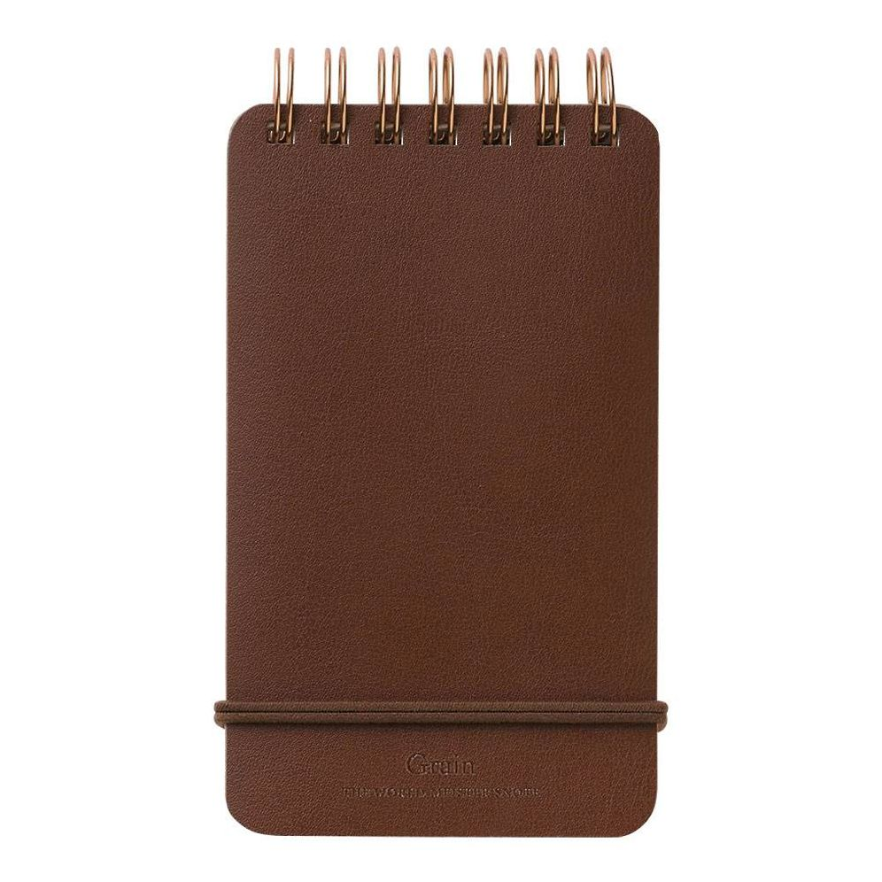 Midori Brown Top Spiral Reporter Pad | Paper Source