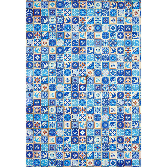 Hand Drawn Tiles Continuous Roll Wrap | Paper Source