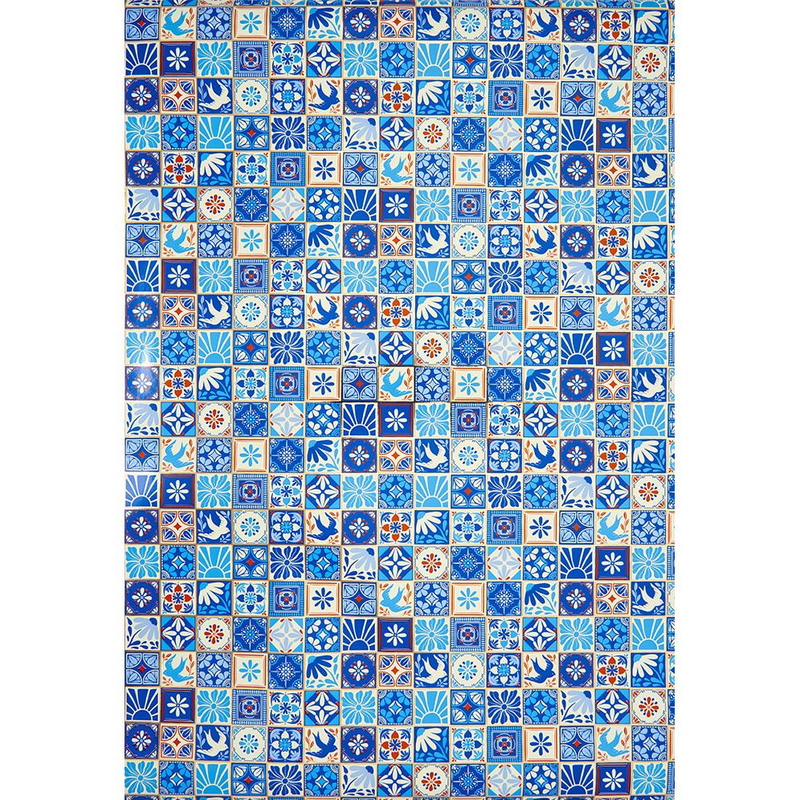 Hand Drawn Tiles Continuous Roll Wrap | Paper Source