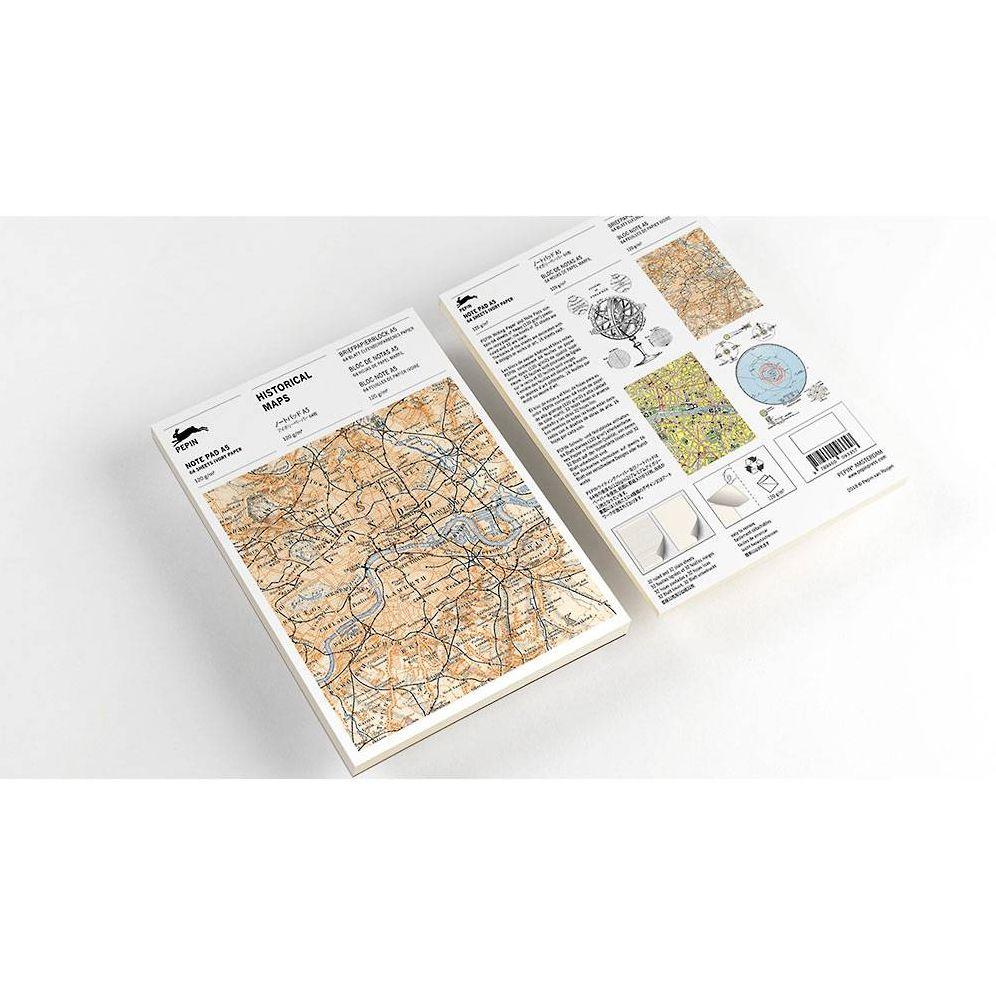 Historical Maps - A5 Pad | Paper Source
