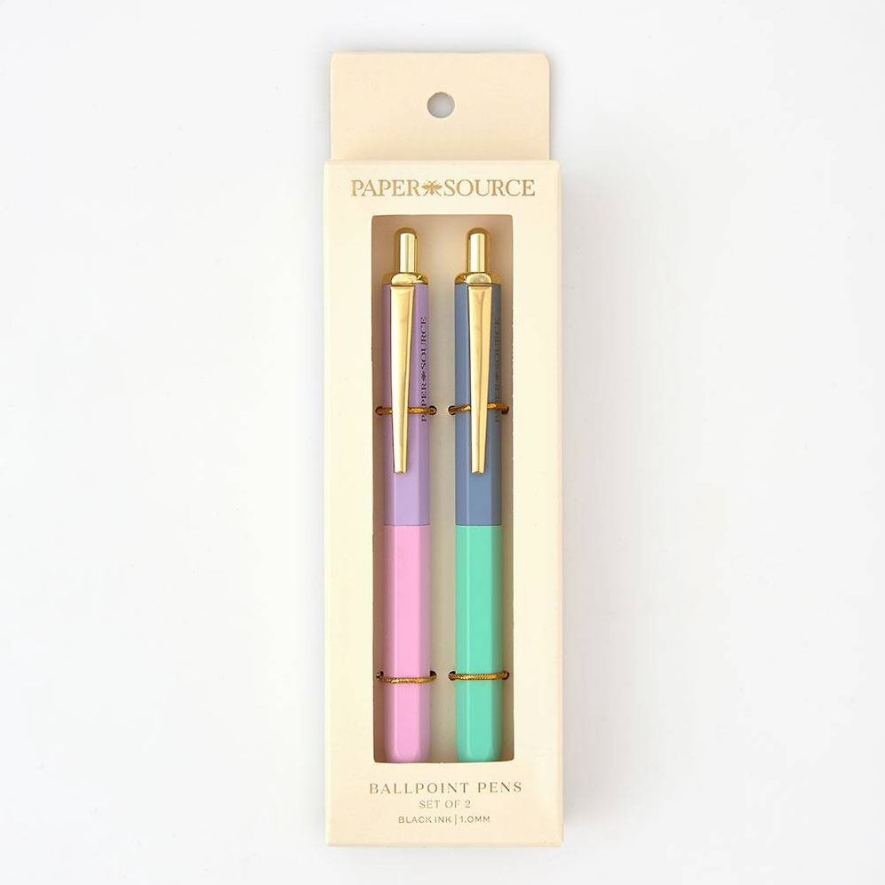PS Collection Colorblock Pastel Ballpoint S/2 | Paper Source