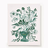 2025-2026 Paper Source Romantic Greenery Weekly Desk Planner | Paper Source