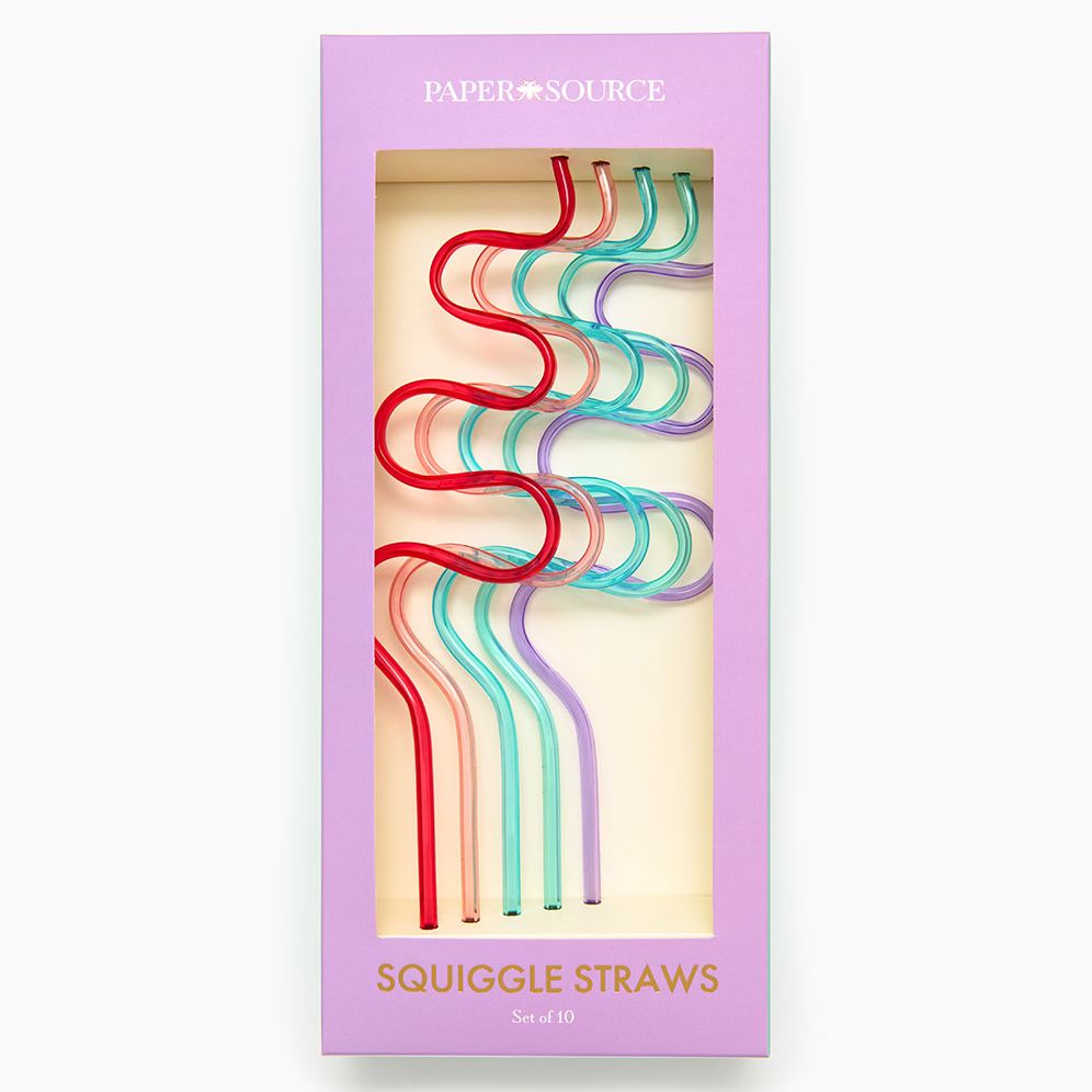Squiggle Straws S/10 | Paper Source