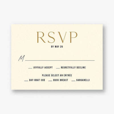 Simply Us Cream Response Card | Paper Source