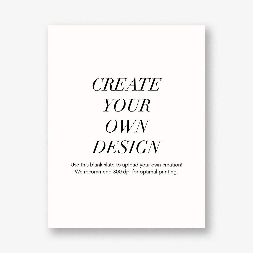 PP Upload Your Own A2 Vertical Design | Paper Source