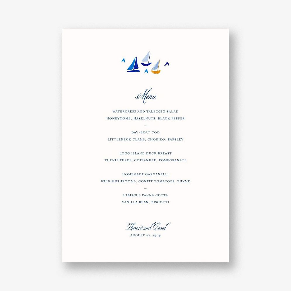 Mr. Digby Menu | Paper Source