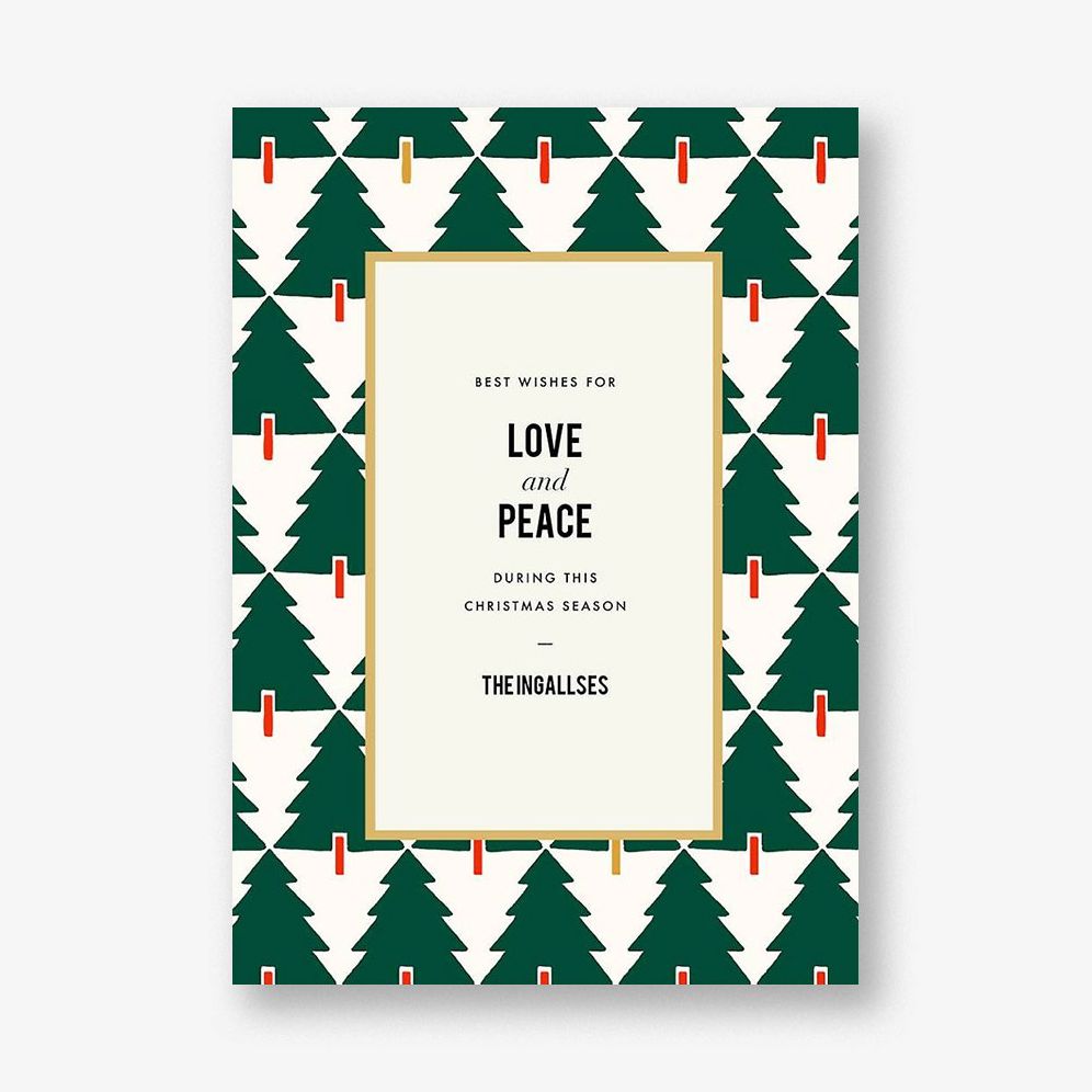 Tree Tessellation Greeting Card | Paper Source