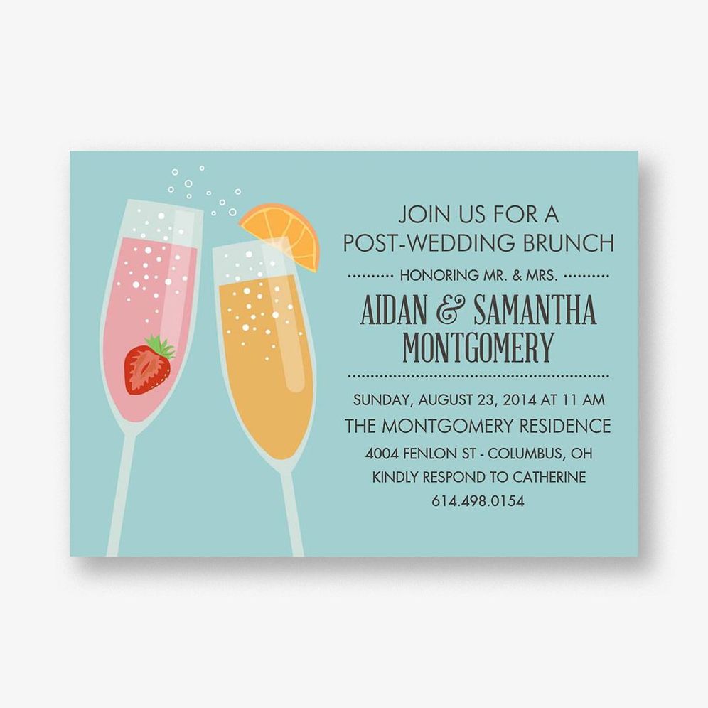 Blank Invites With Mimosas EDITABLE Mountains & Mimosas Invitation