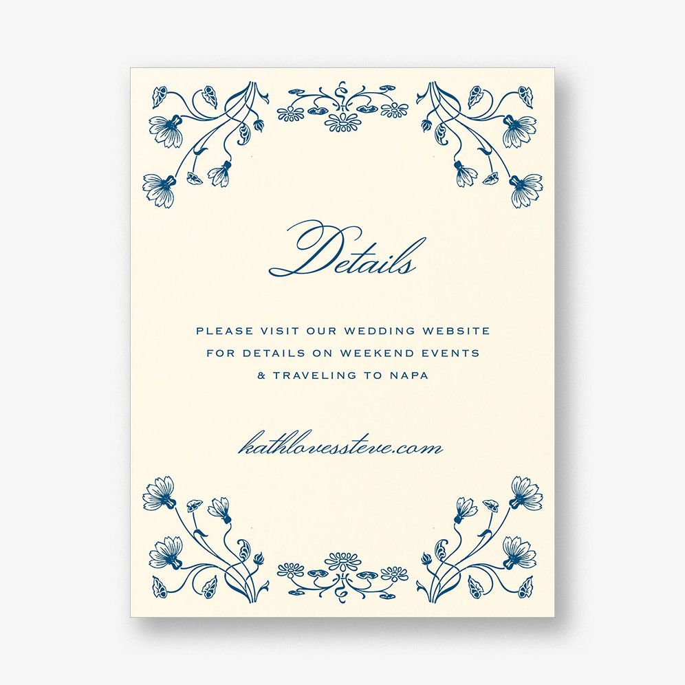 Nouveau Poppy Information Card | Paper Source