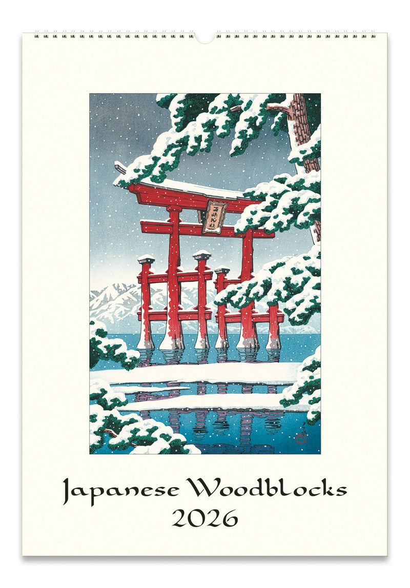 2026 Japanese Woodblock Wall Calendar | Paper Source