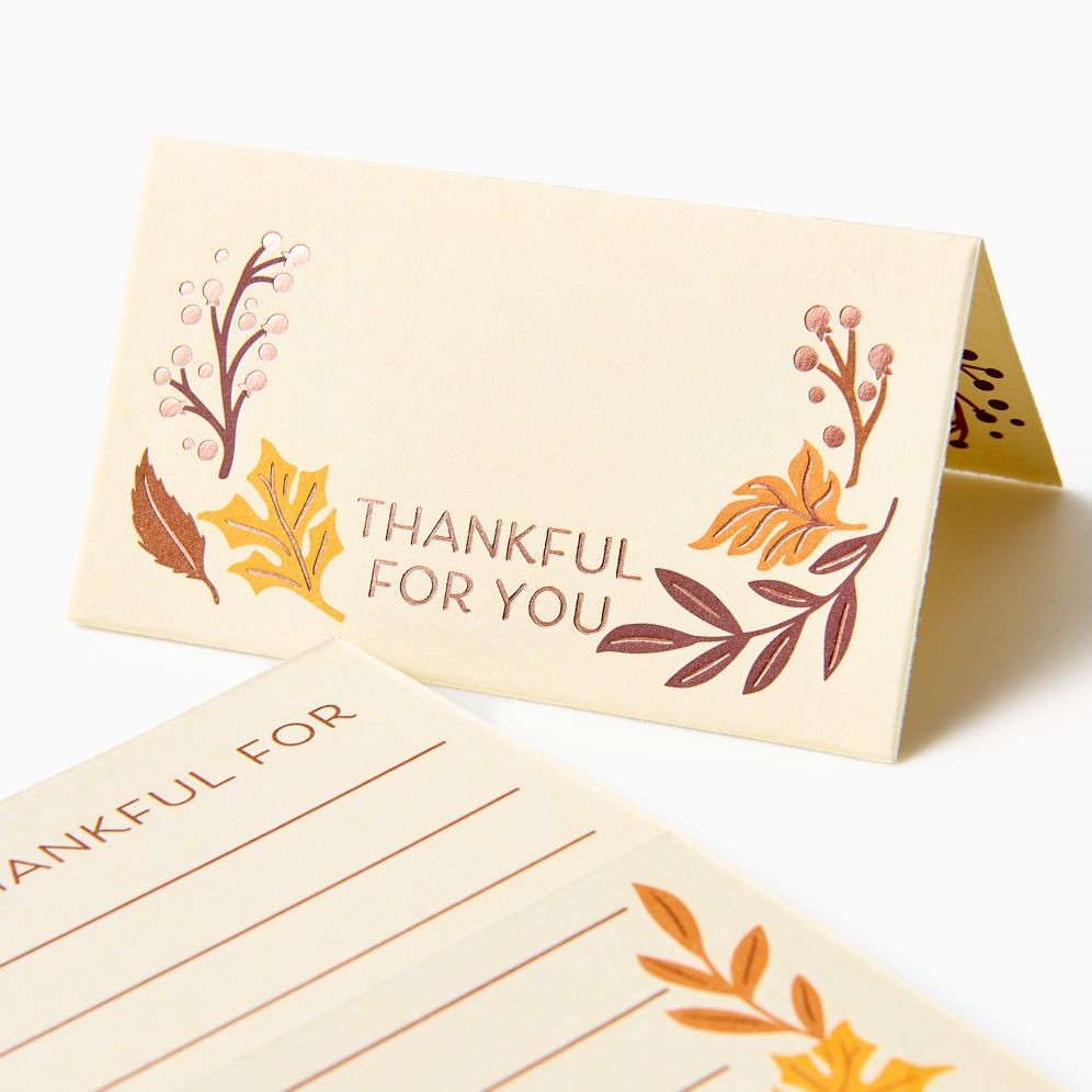 Thankful Fill-In Placecards | Paper Source