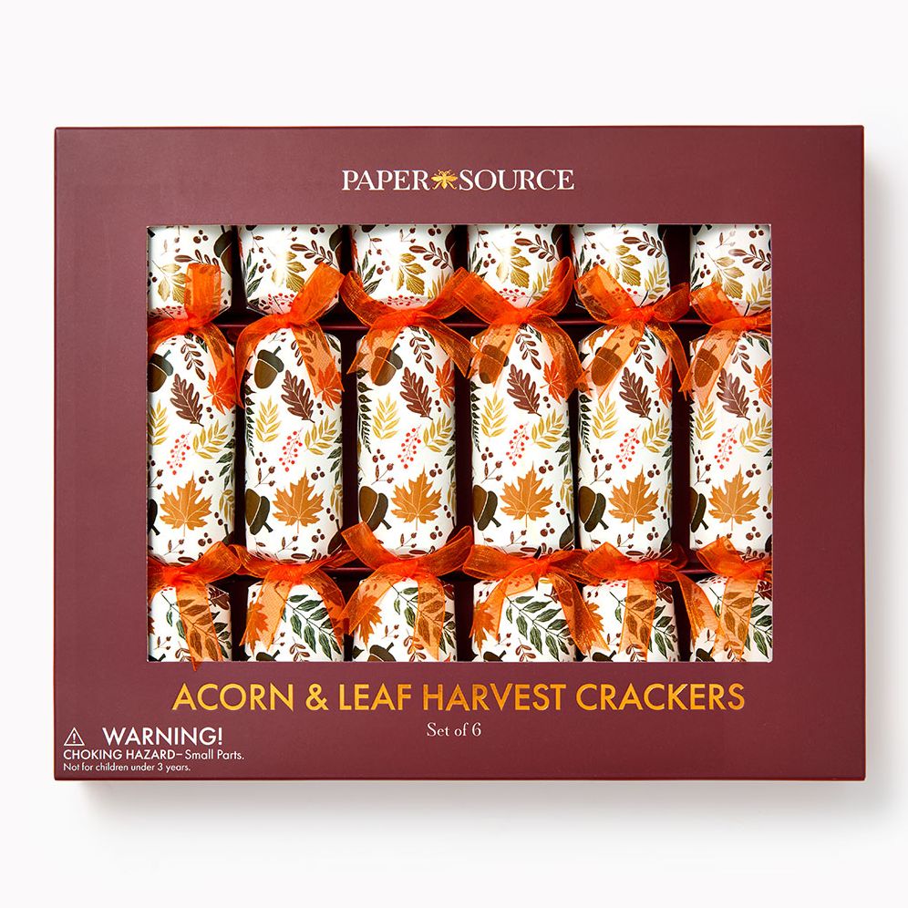 Acorn and Leaf Harvest Crackers | Paper Source
