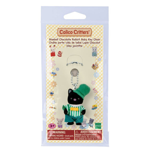 Calico Critters Emerald Green Tuxedo Cat Baby Key Chain | Paper Source