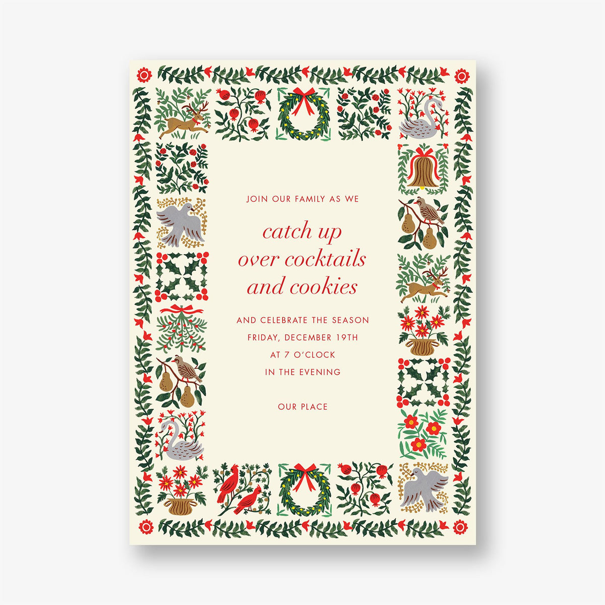 Christmastide Holiday Party Invitation | Paper Source