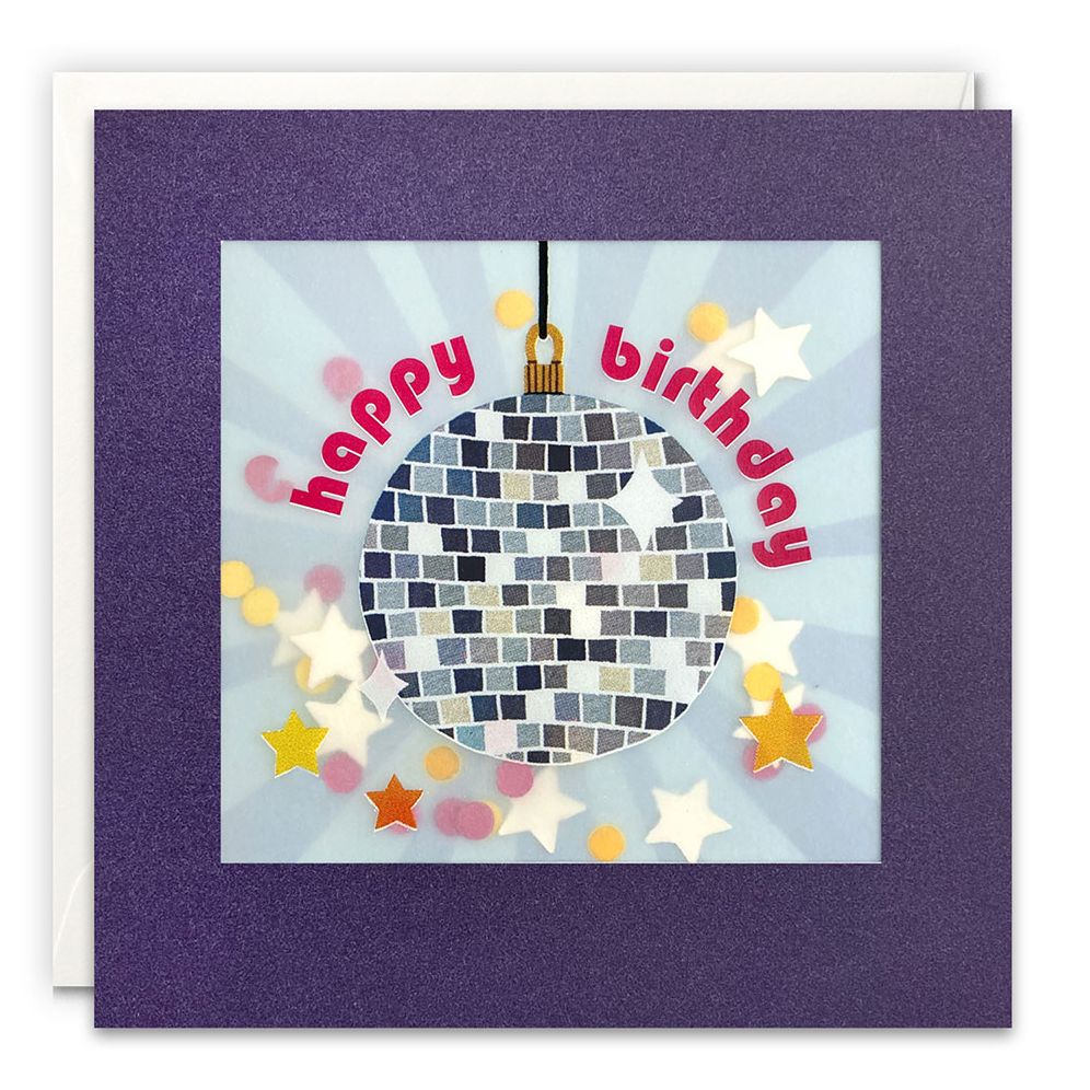 Birthday Disco Confetti Birthday Card | Paper Source
